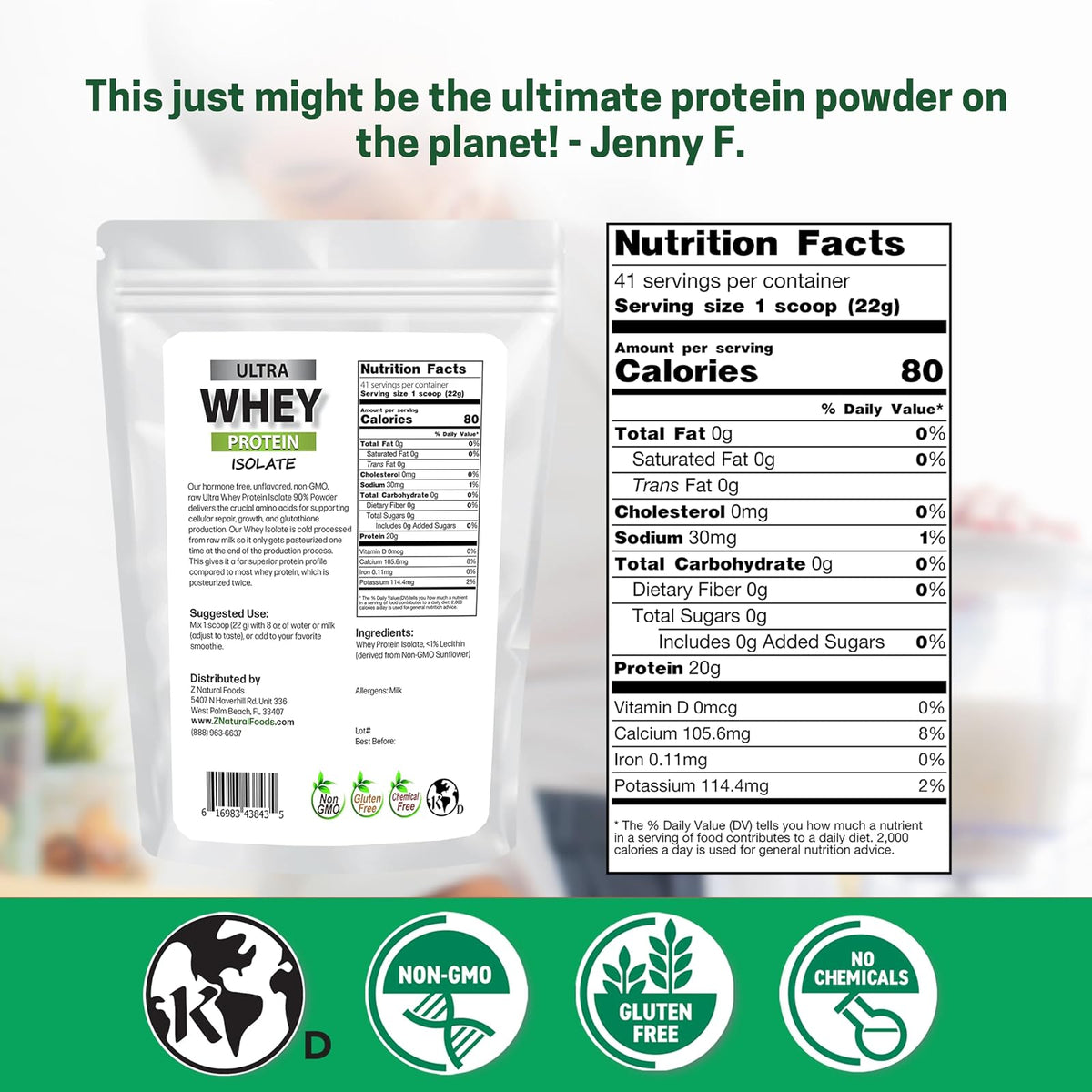 Z Natural Foods whey protein
