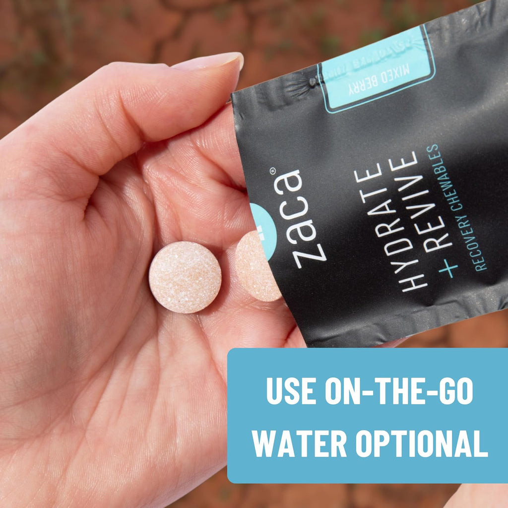 Zaca chewable tablets for post-workout