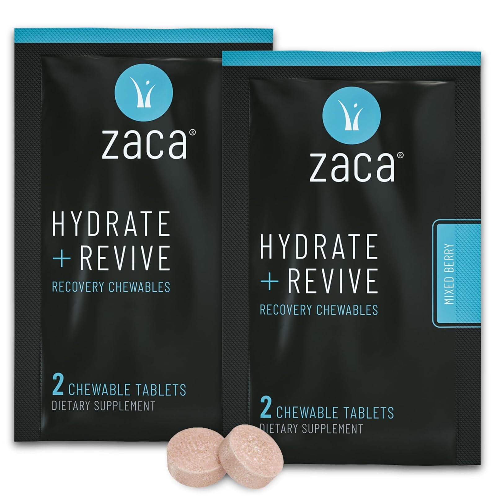 Zaca electrolyte tablets for hydration