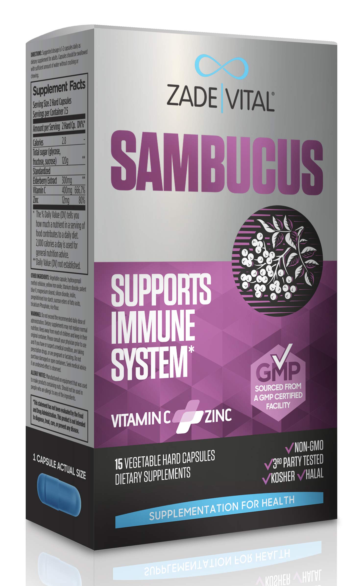 Zade Vital elderberry immune support