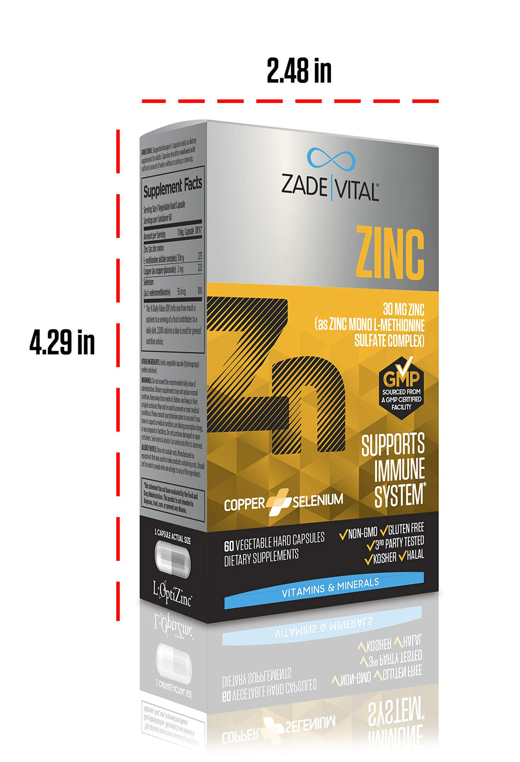 Zade Vital zinc for everyday vitality