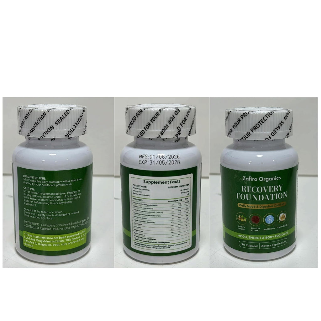 Zafira Organics multivitamins for vitality