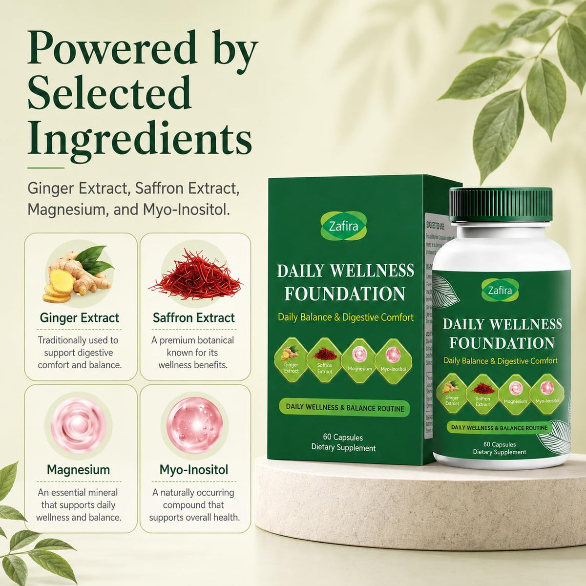 Zafira Organics multivitamins for wellness