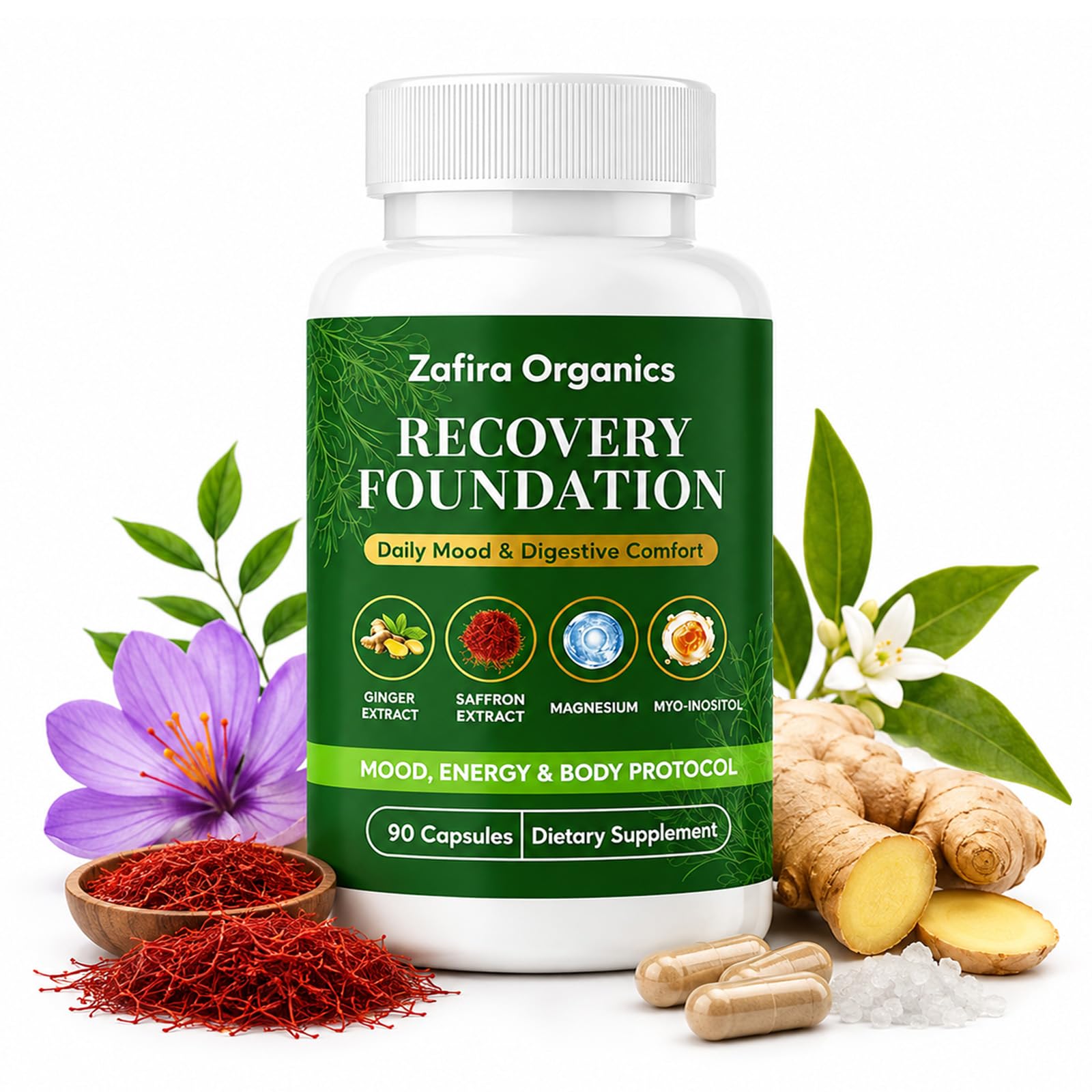 Zafira Organics Recovery Foundation capsules
