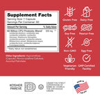 Zahler 60 billion CFU probiotic capsules