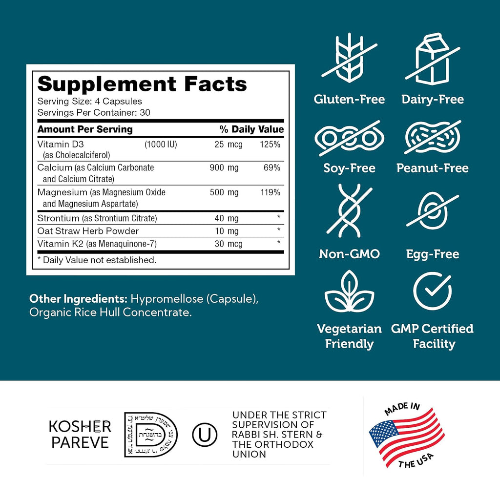 Zahler calcium for strong bones