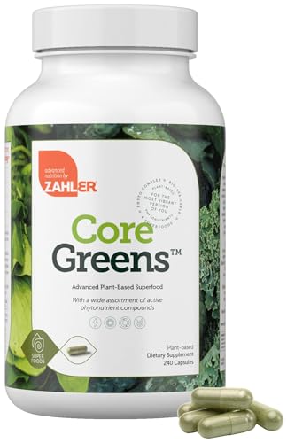 Zahler Core Greens superfood capsules