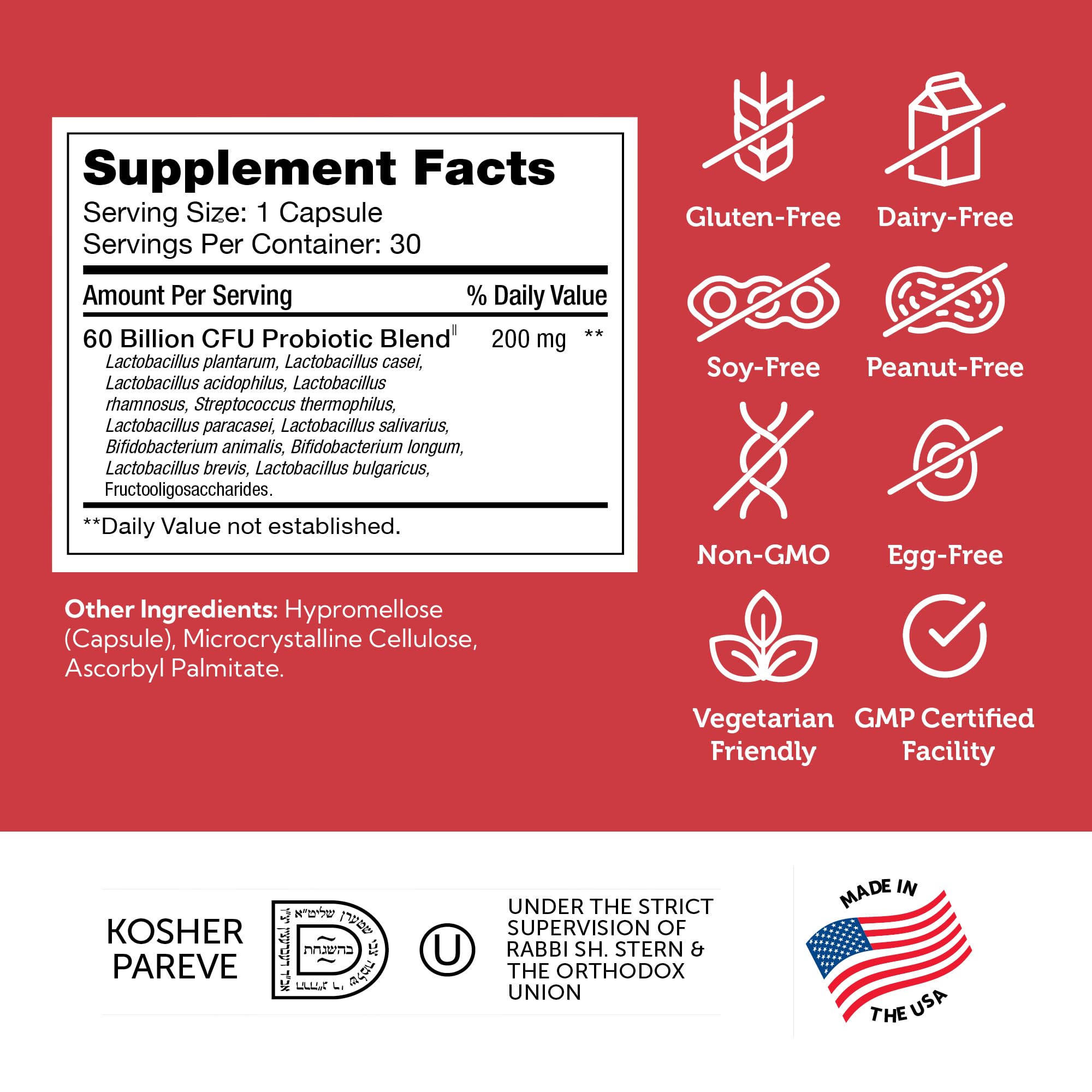 Zahler digestive health probiotic