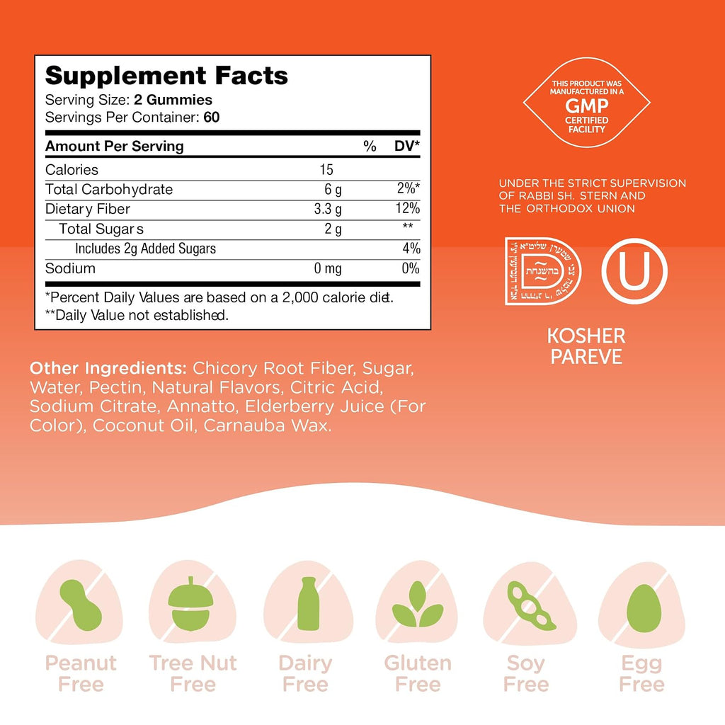 Zahler fiber gummies for regularity