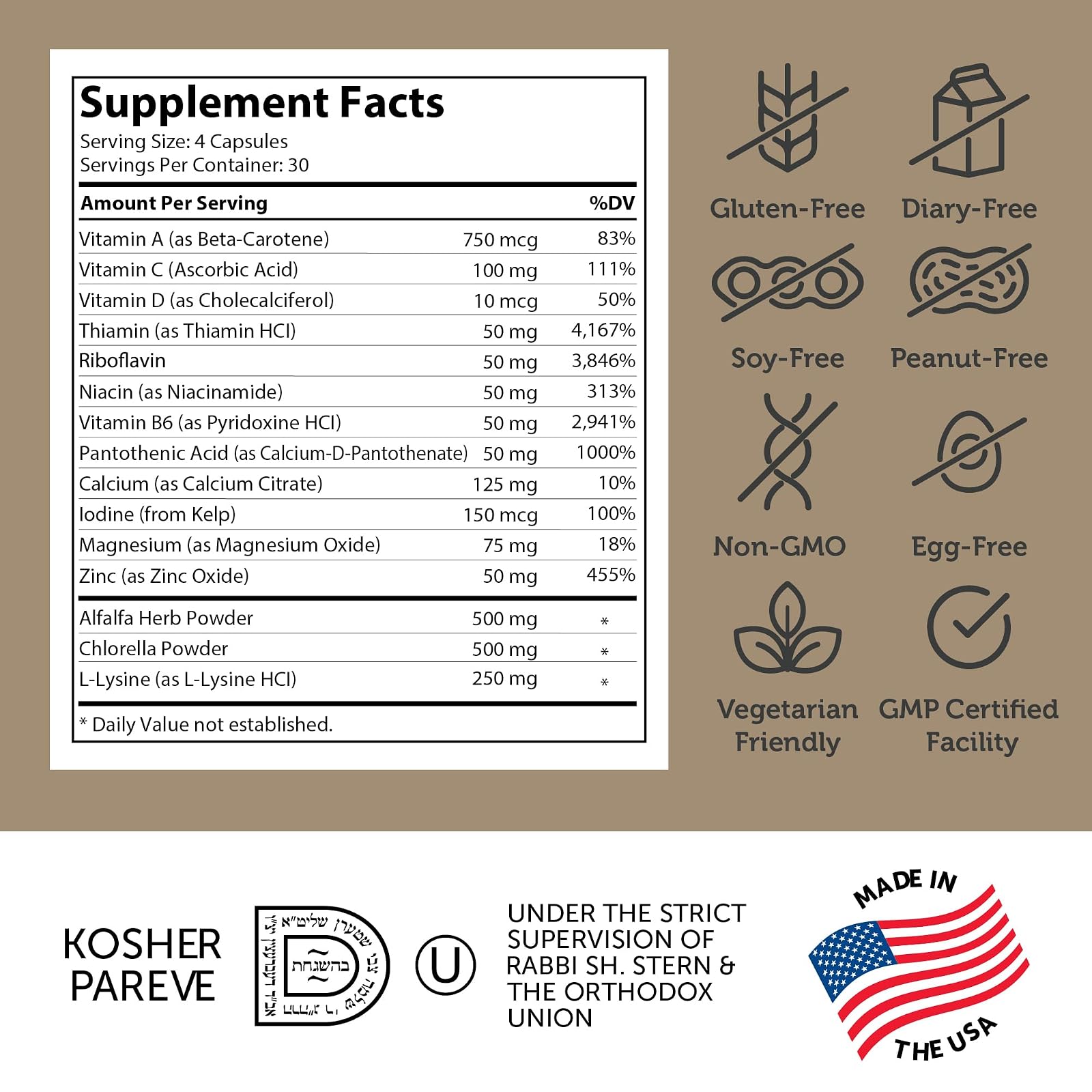 Zahler Height Factor gummy multivitamin option