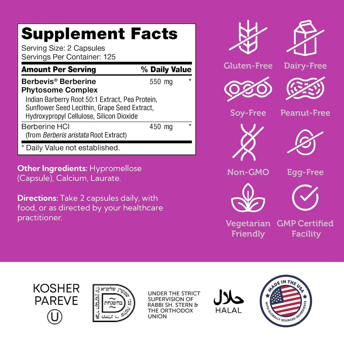 Zahler herbal berberine for metabolism