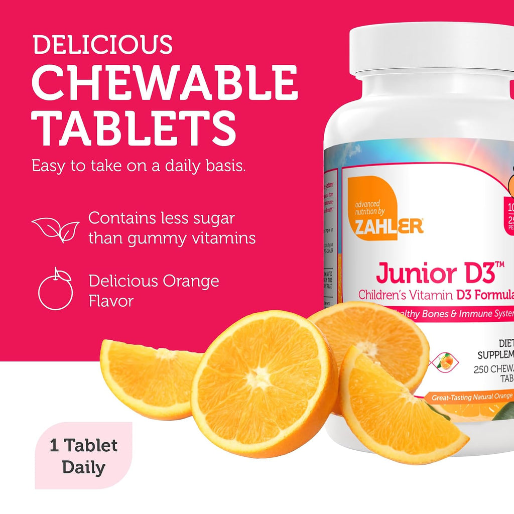 Zahler Junior D3 vitamins 1000 IU