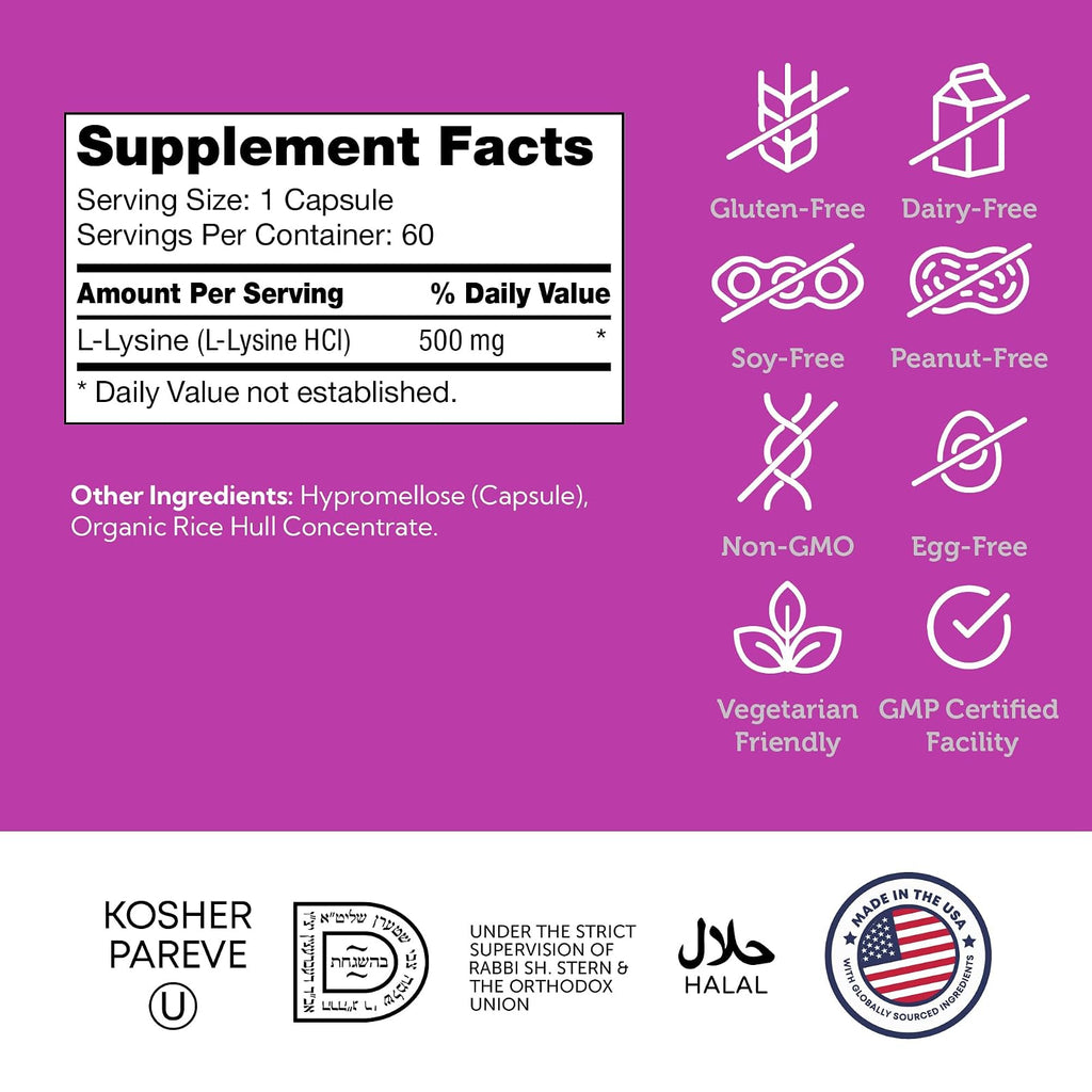 Zahler L-Lysine for overall wellness
