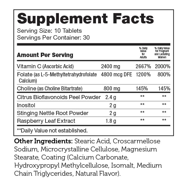 Zahler Lactivate tablets for postpartum wellness