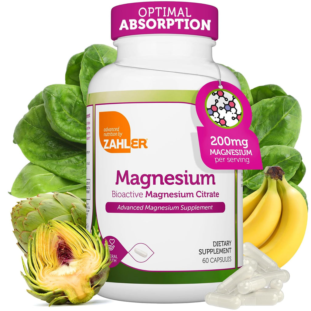Zahler magnesium citrate capsules for relaxation