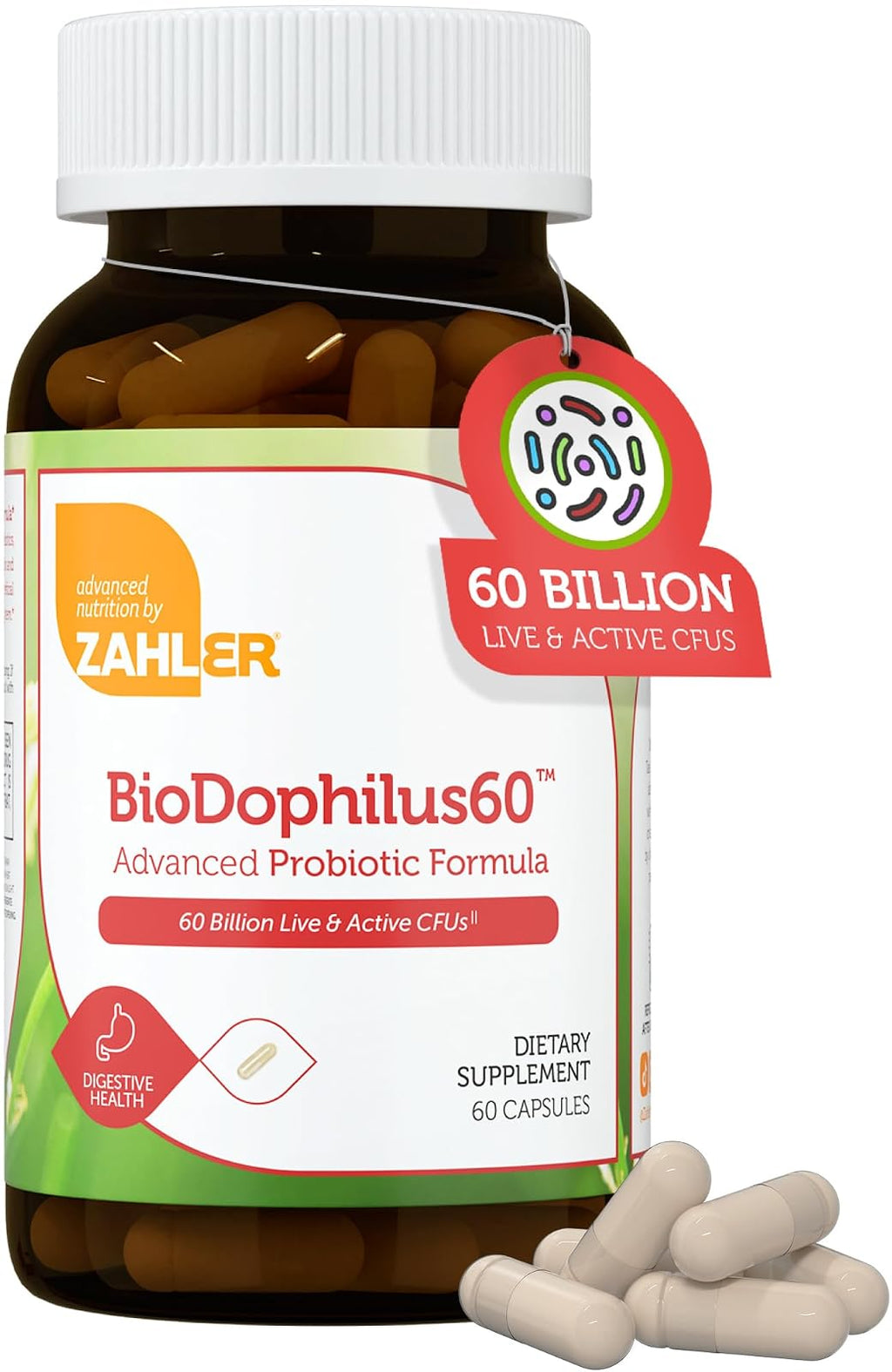 Zahler probiotics for digestive health