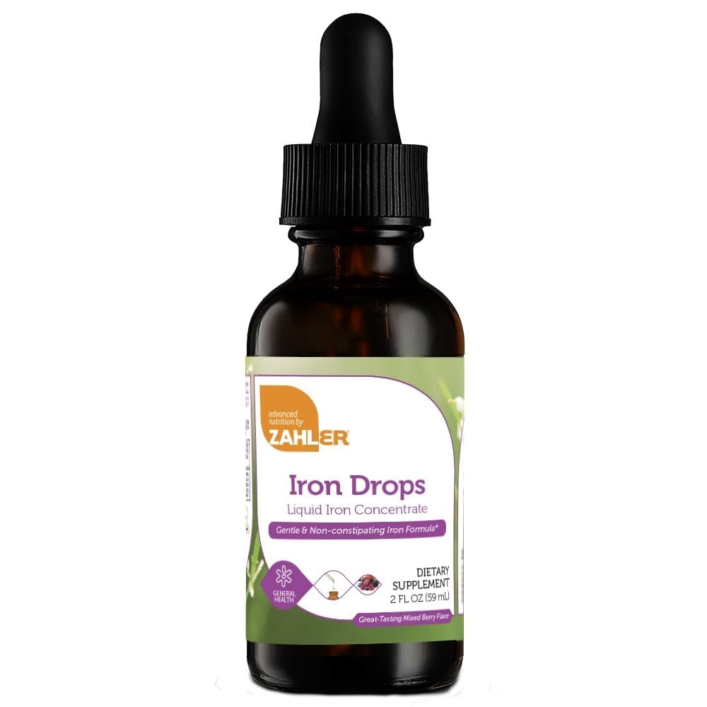 Zahler's Iron Drops liquid iron supplement
