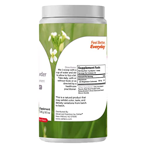 Zahler's magnesium powder for relaxation