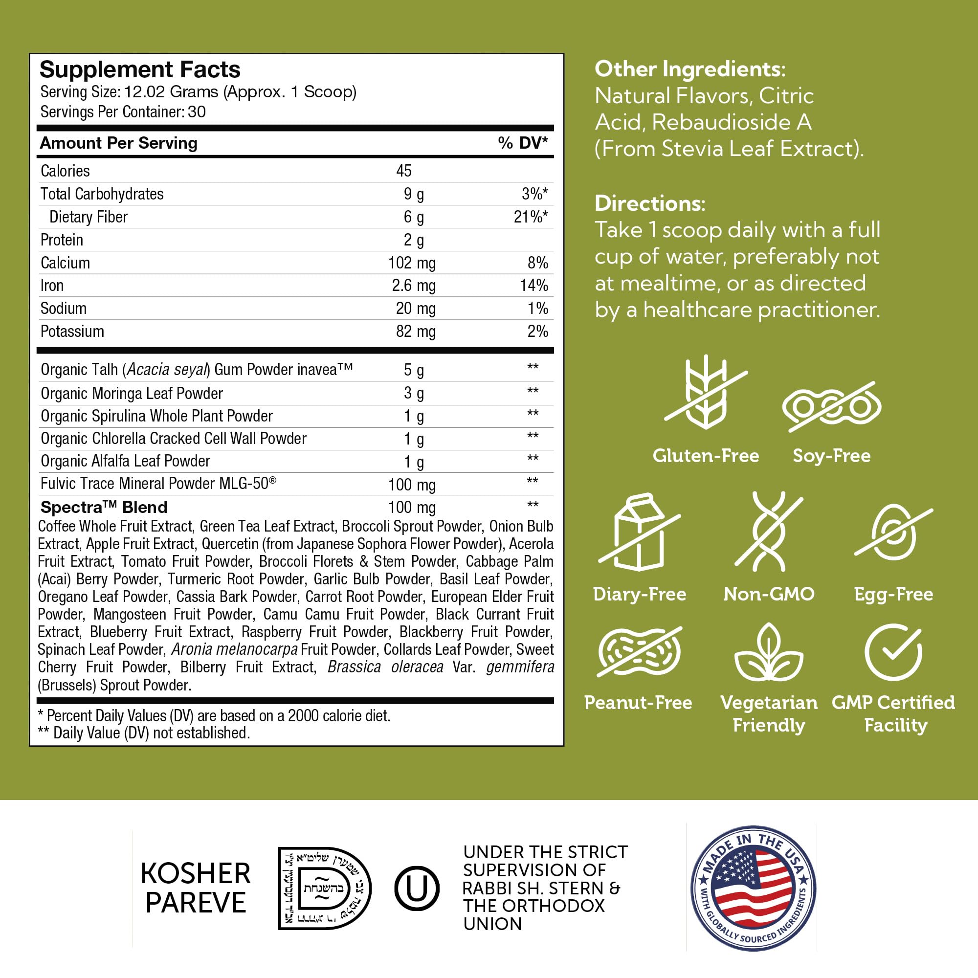 Zahler spirulina for detoxification