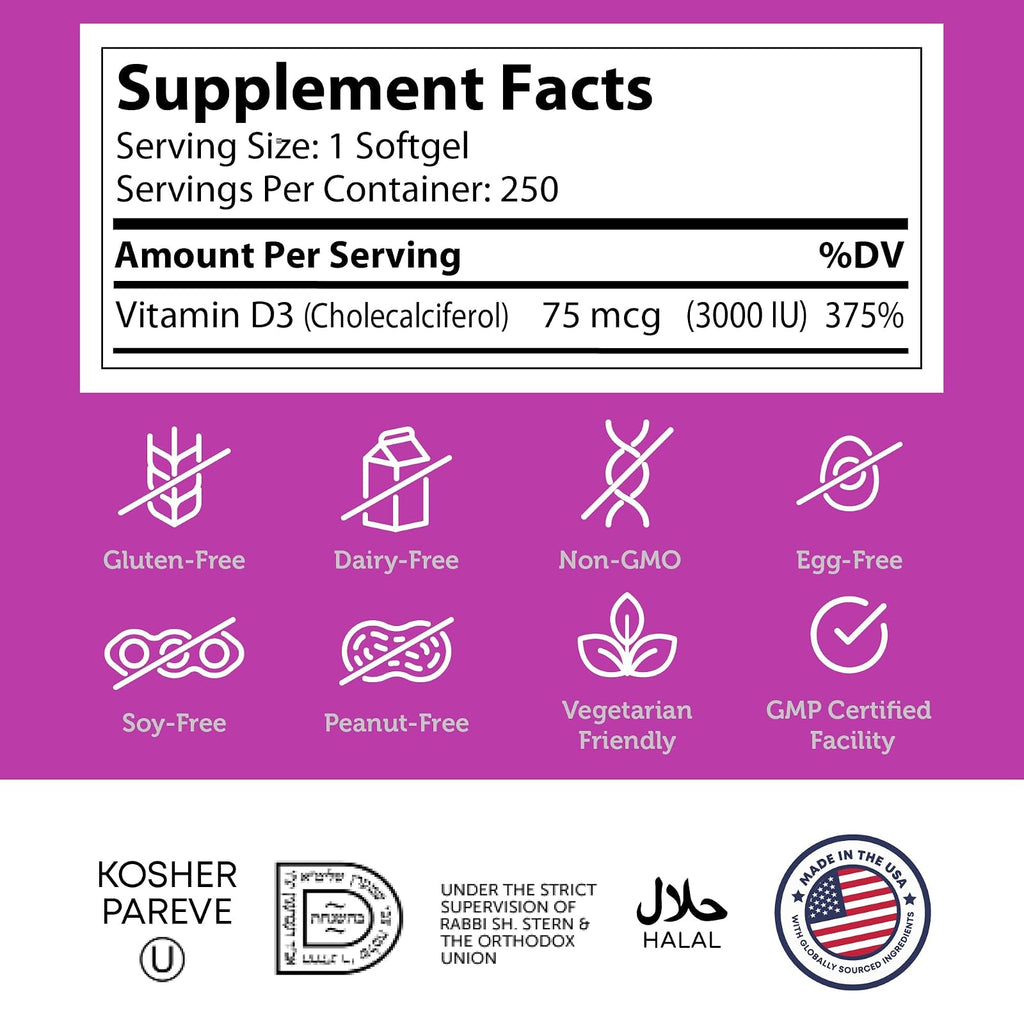 Zahler vitamin D3 for immune support