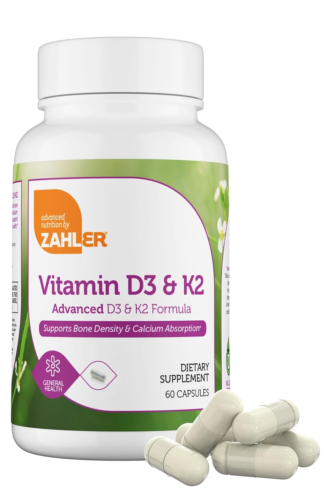 Zahler Vitamin D3 K2 capsules