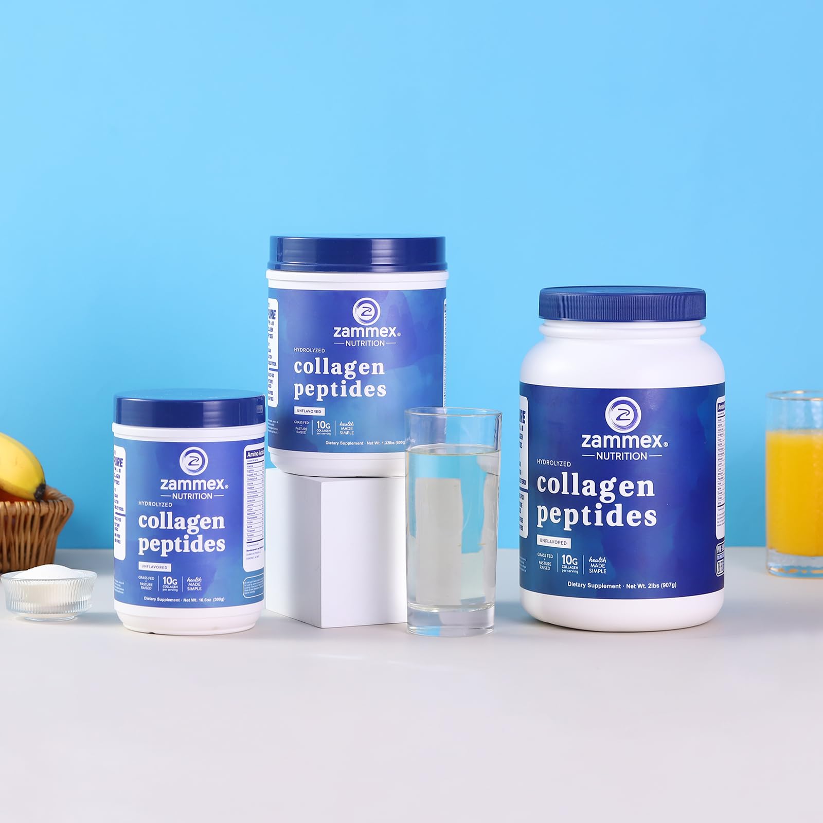 Zammex collagen peptides for smoothies