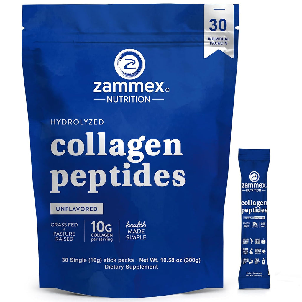 Zammex collagen peptides powder sticks