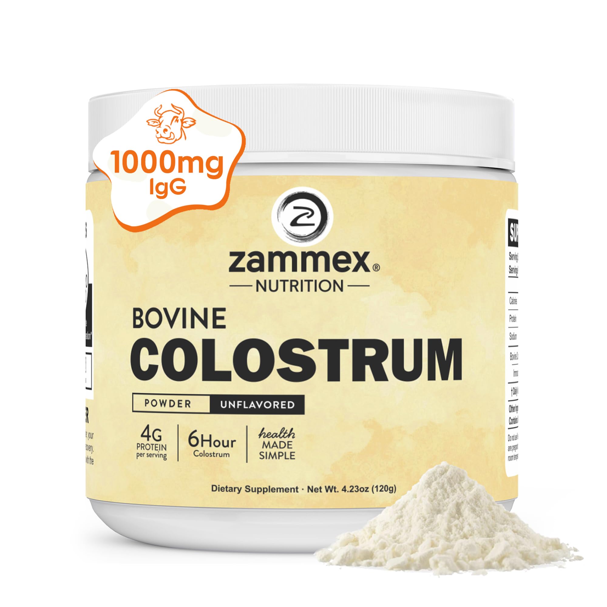 Zammex colostrum powder for immune support
