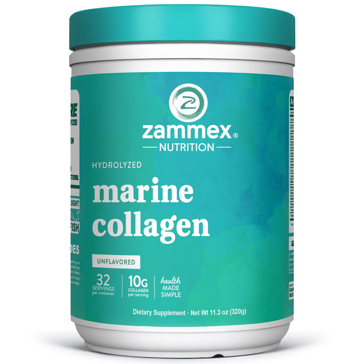 Zammex marine collagen peptides powder