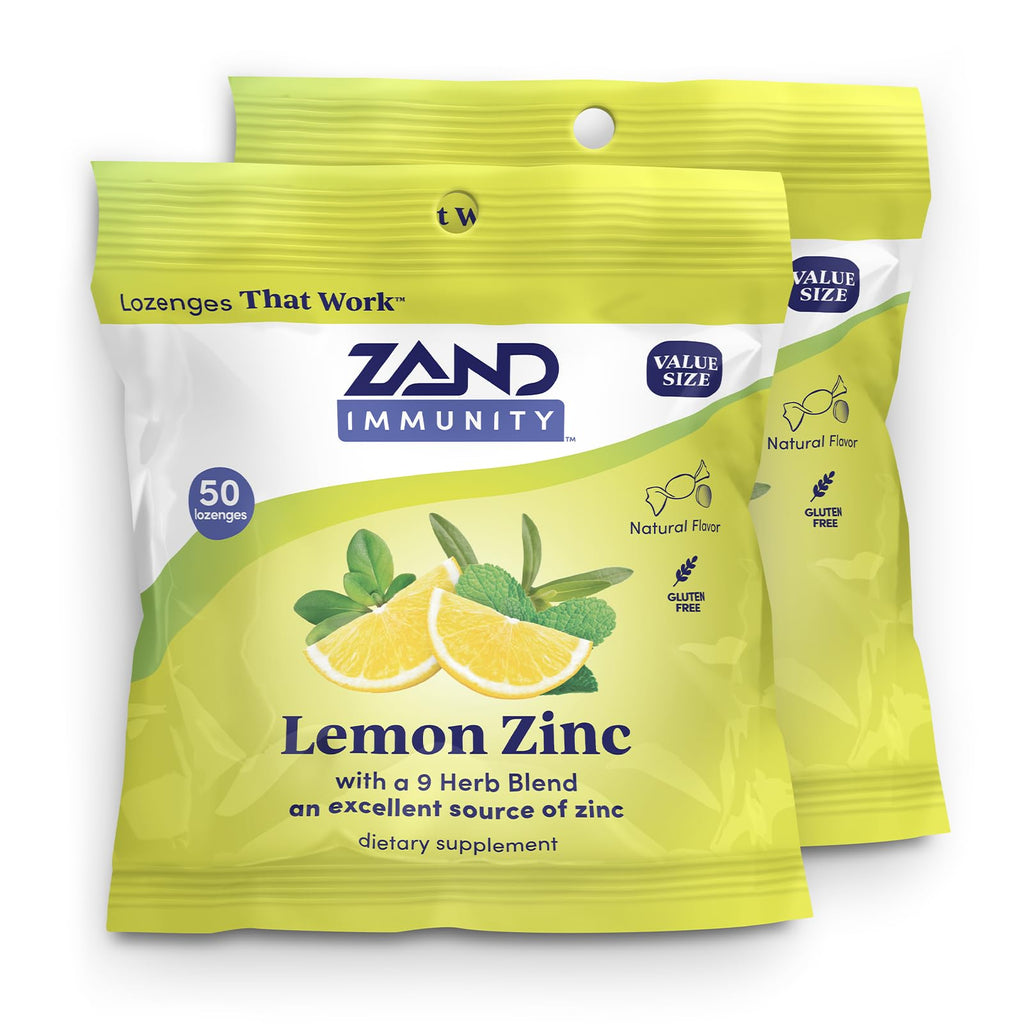 ZAND lemon zinc throat lozenges