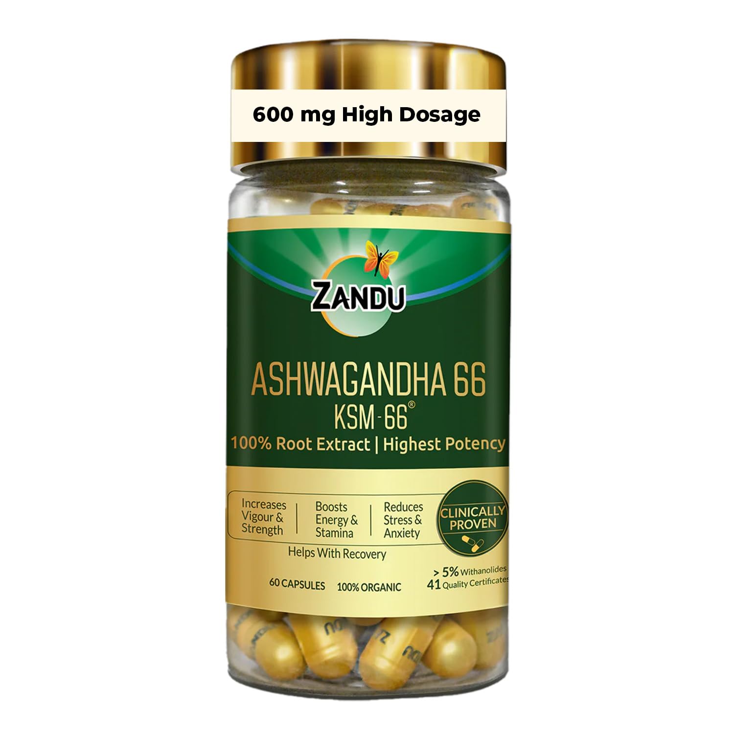 Zandu Ashwagandha KSM-66 root extract