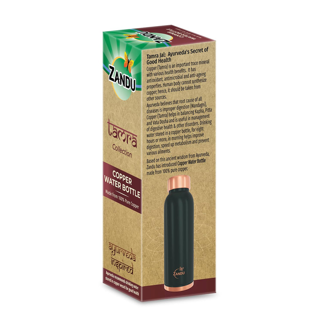 Zandu copper bottle for home use