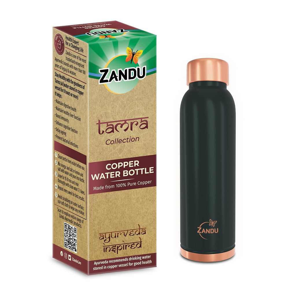 Zandu copper bottle for hydration
