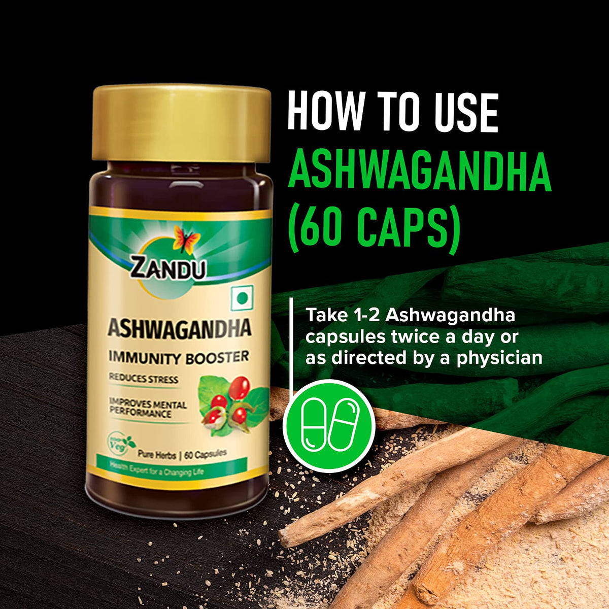 Zandu herbal capsules for mental clarity