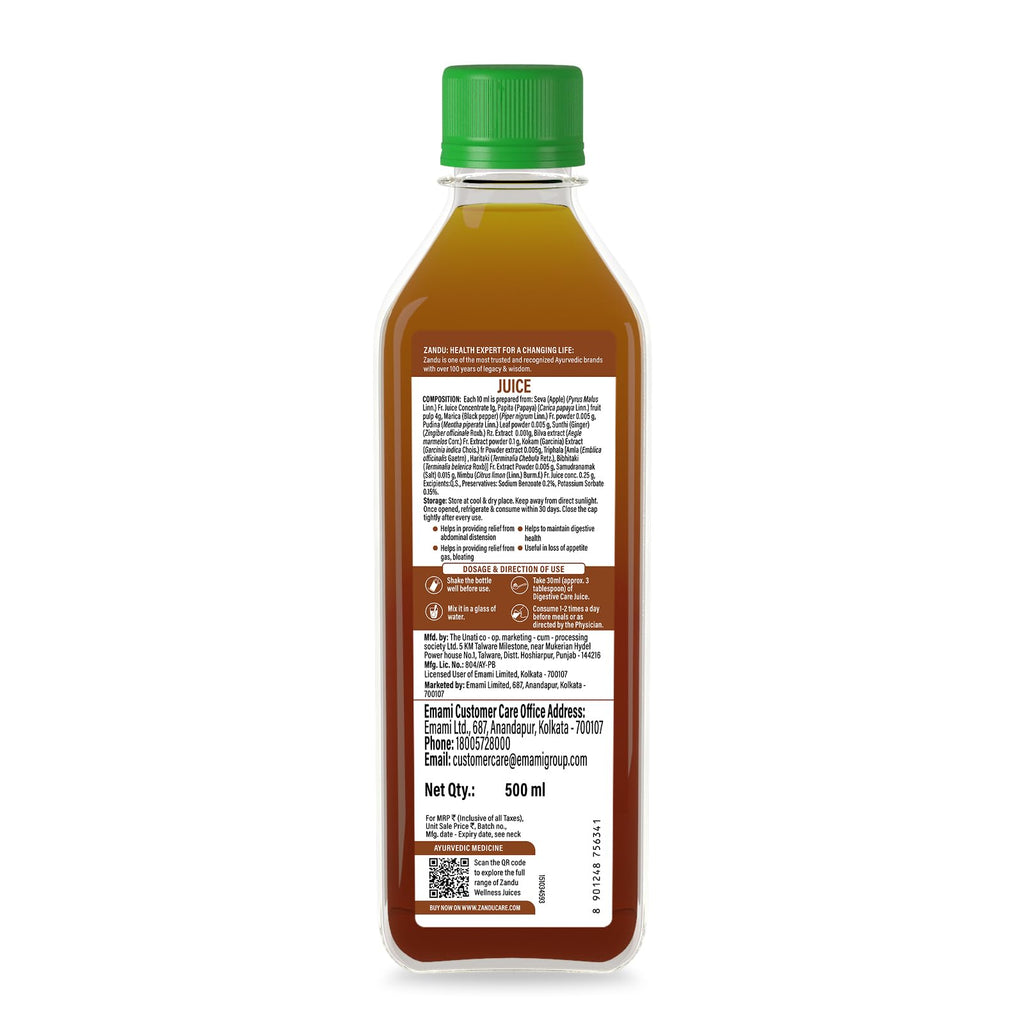 Zandu juice enhances digestive comfort