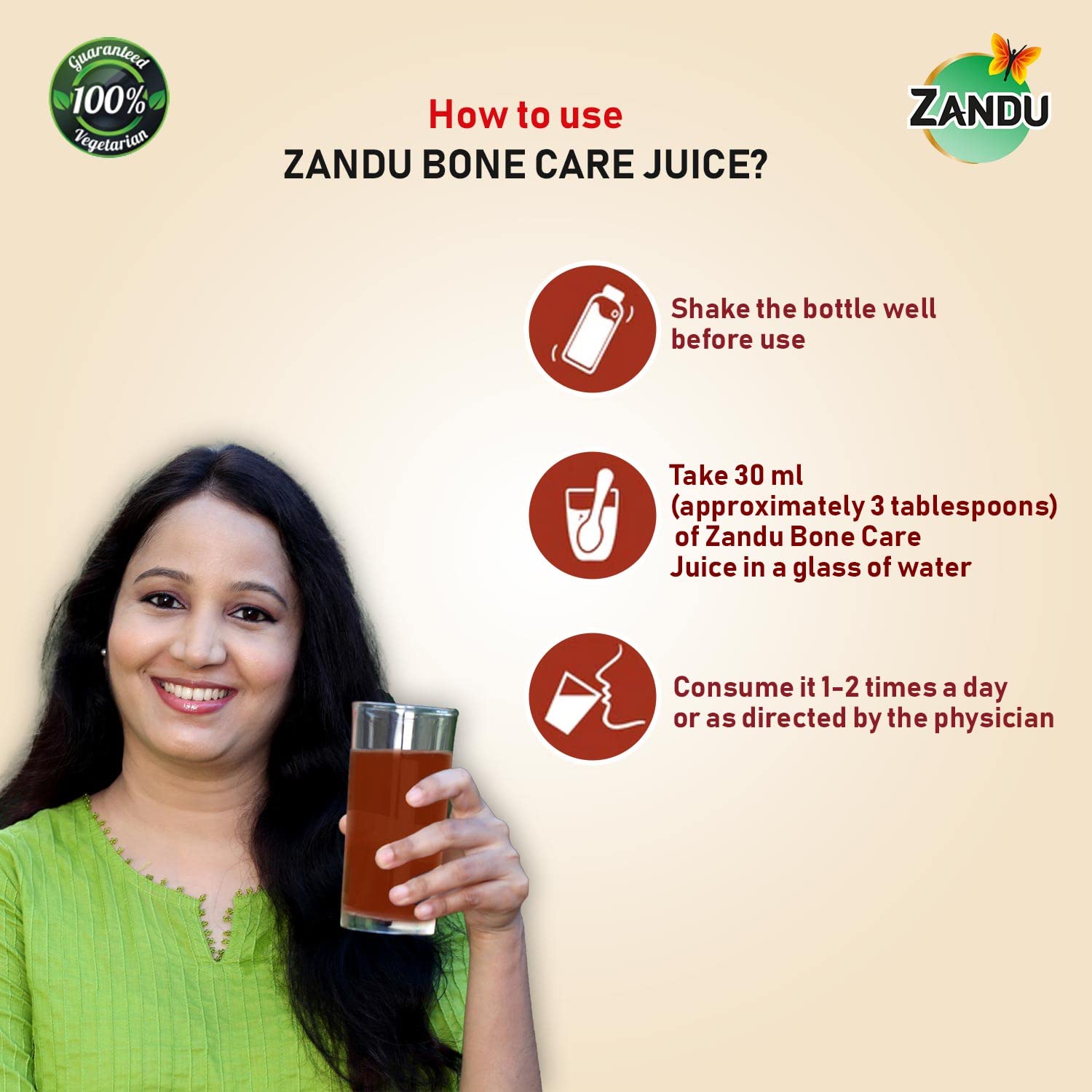 Zandu juice for healthier bones