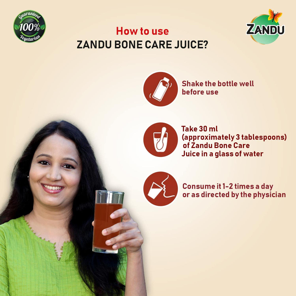 Zandu juice for stronger bones