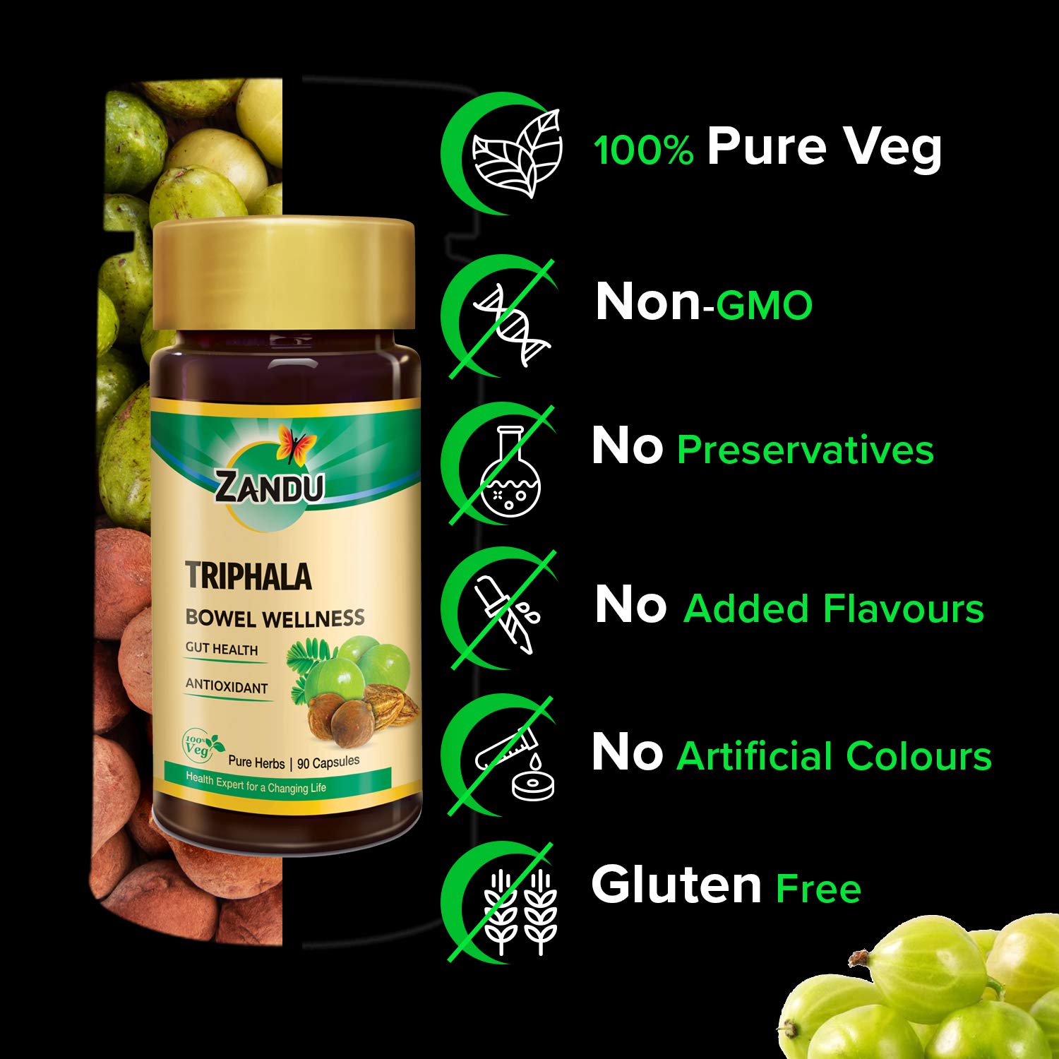 Zandu Triphala for daily health support