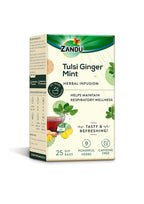 Zandu Tulsi Ginger Mint tea bags