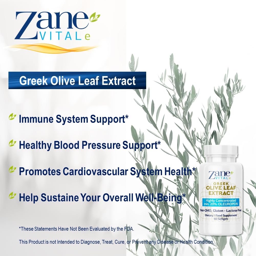 Zane Greek olive leaf health benefits