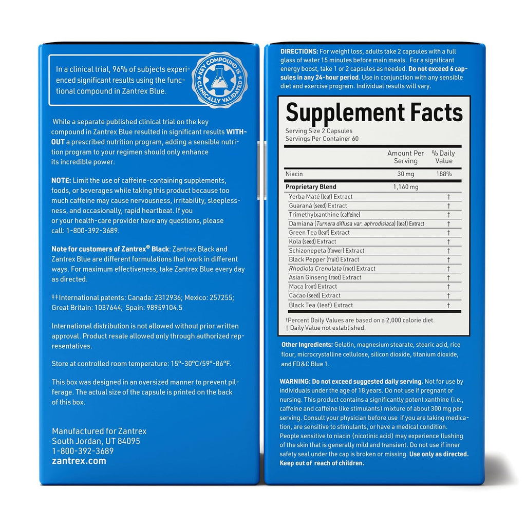 Zantrex Blue for weight management