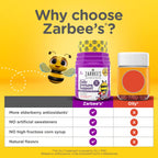 Zarbee's elderberry gummies 42 count pack
