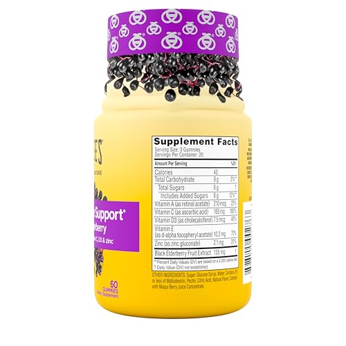 Zarbee's elderberry gummies for better health