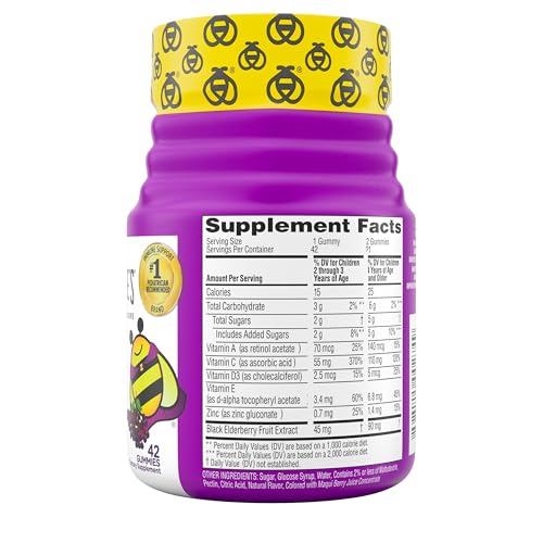 Zarbee's elderberry gummies for everyday use