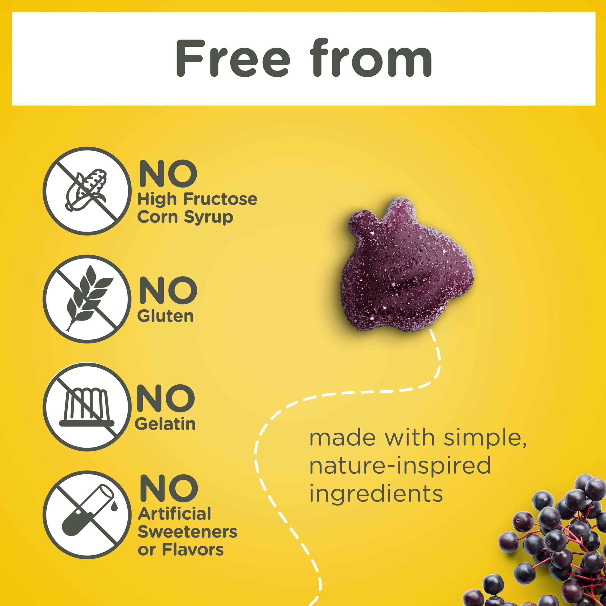 Zarbee's elderberry gummies with zinc