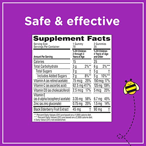 Zarbee's elderberry vitamins for children