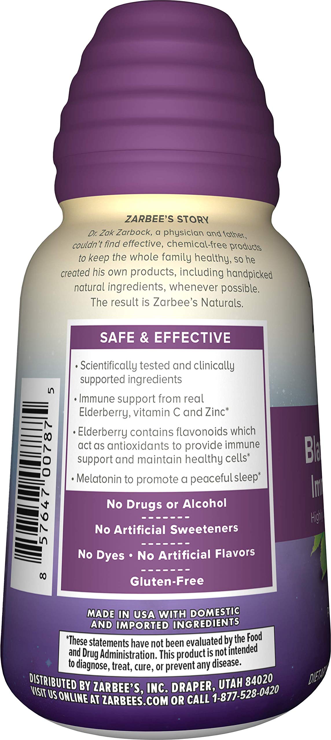 Zarbee's nighttime elderberry for kids