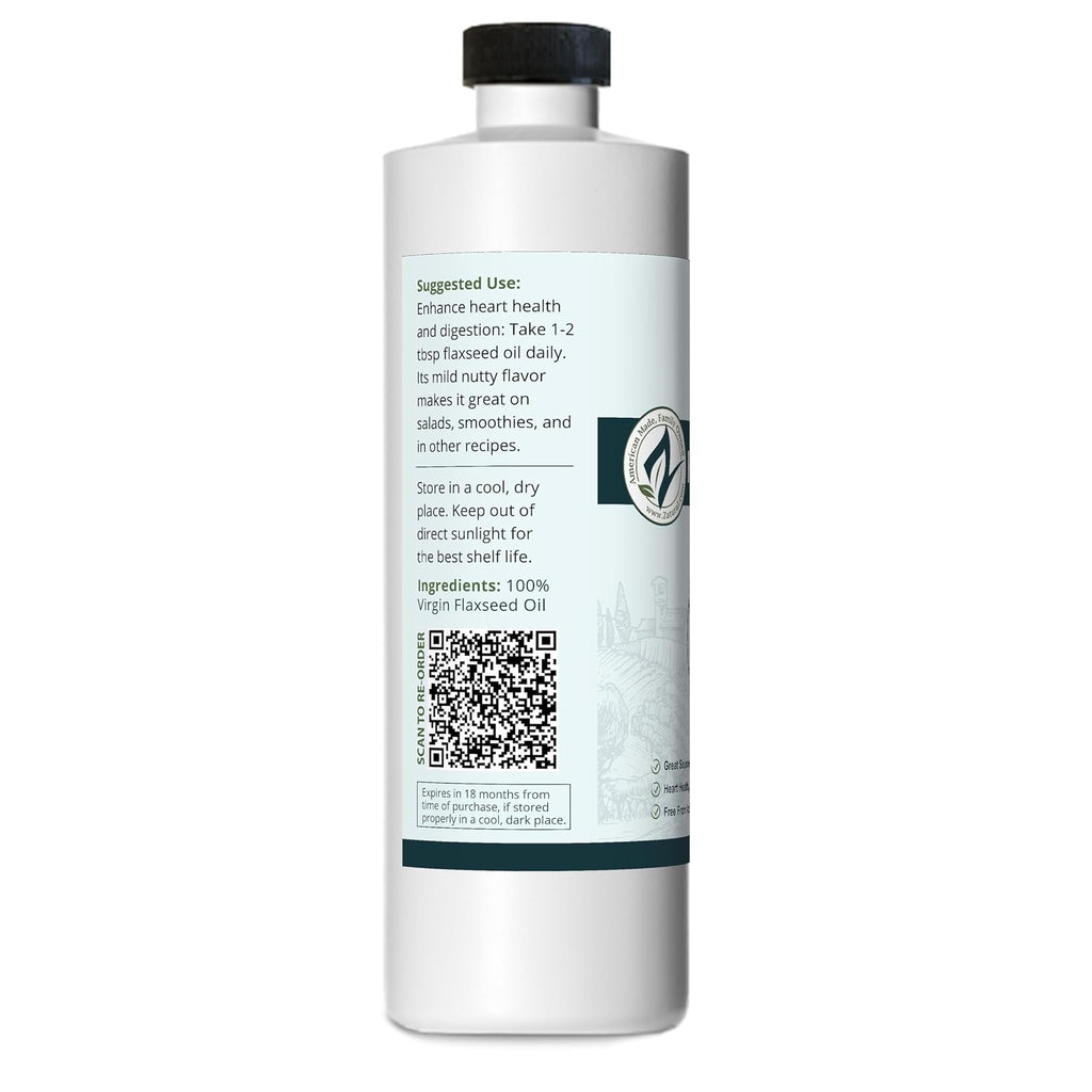 Zatural flaxseed oil for heart health