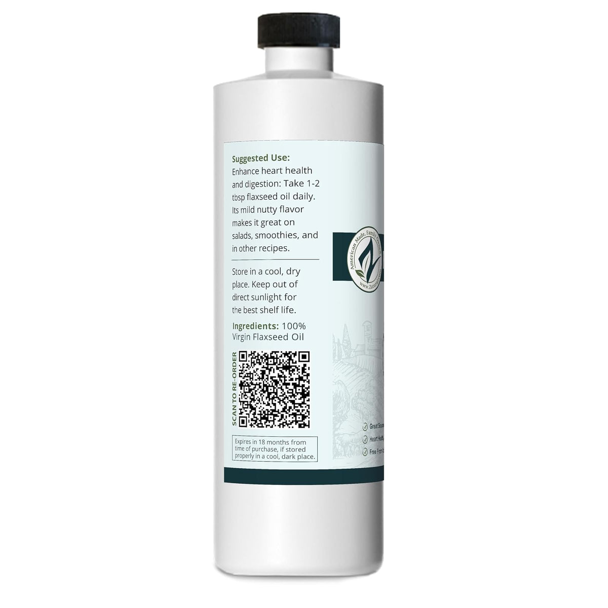 Zatural flaxseed oil for heart health