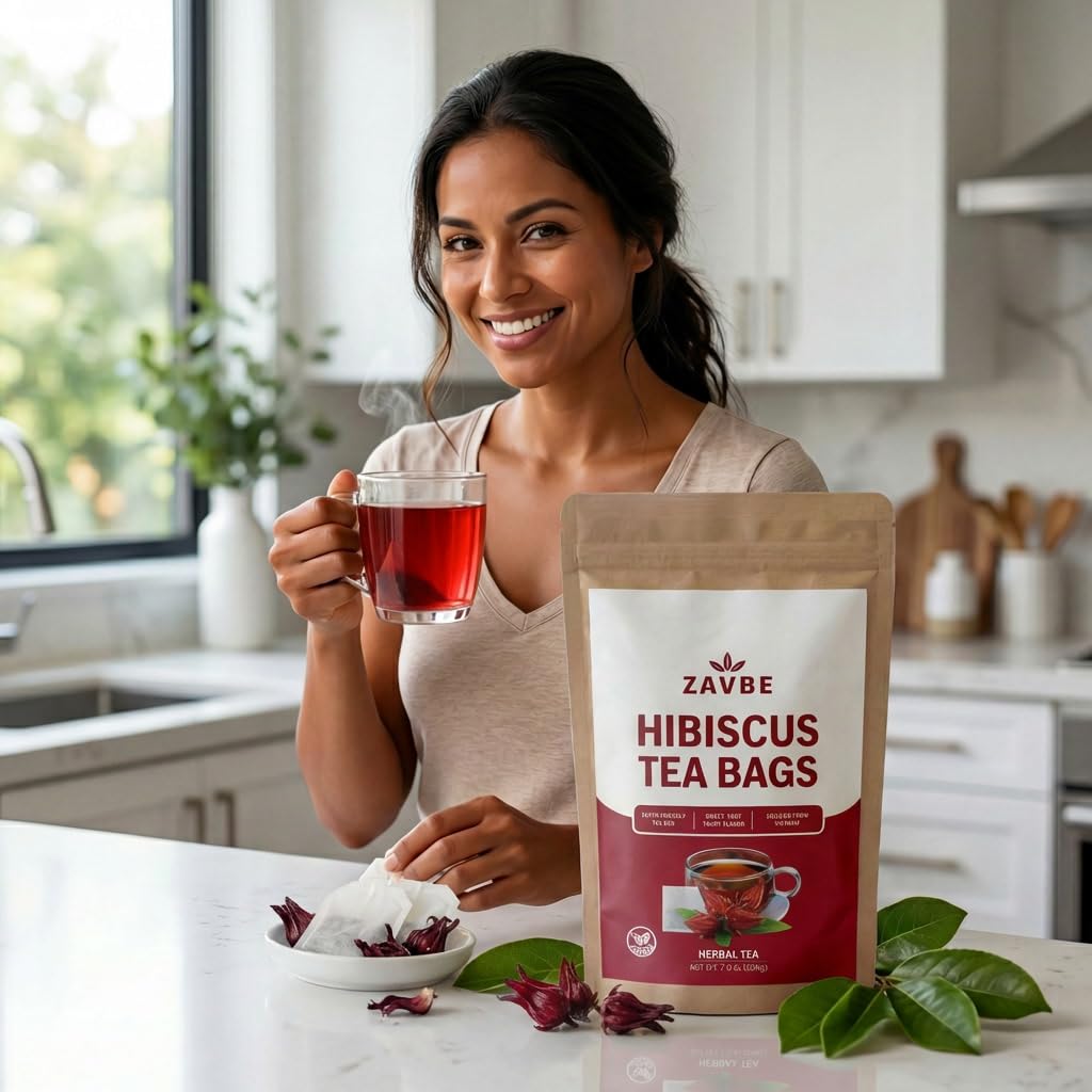 ZAVBE hibiscus tea bags for refreshing drinks